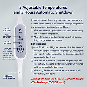 Neck Pillows for Pain Relief Sleeping, Heated Memory Foam Cervical Neck Pillow with USB Graphene Heating and Magnetic for Stiff Neck Pain Relief, Neck Support Pillow Bolster Pillow for Bed (Grey)