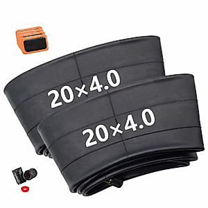 20x4.0 Fat Tire Tube 20x4 Bike Tube Compatible with 20x3.5/4.0 Tube for 20 Inch 20" ebikes Fat Beach Bikes-2 Pack