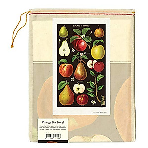 Cavallini Papers & Co. Apples & Pears Tea Towel, Multi