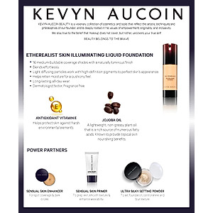 Kevyn Aucoin The Etherealist Skin Illuminating Foundation, EF 05 (Light) shade: Comfortable, shine-free, smooth, moisturize. Medium to full coverage. Makeup artist go to. Even, bright & natural look.