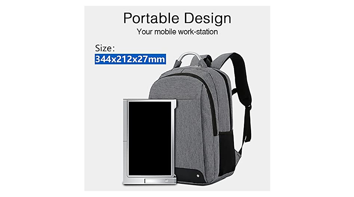 Asixxsix 13.3 Inch Triple Portable Monitor, Rotating FHD 1080P IPS ...