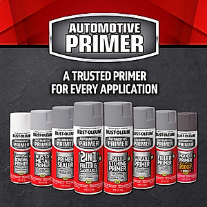 Rust-Oleum 249418 Automotive Sandable Primer Spray Paint, 12 Ounce, Black, 12 Fl Oz