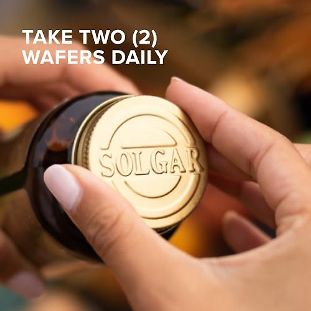 Solgar Chewable Calcium 500 mg - 120 Wafers - Promotes Musculoskeletal Health - Non-GMO, Vegan, Gluten, Wheat & Dairy Free, Kosher - 60 Servings