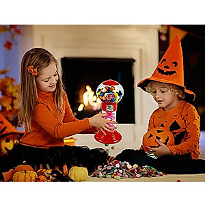 PlayO 10.5" Gumball Machine for Kids, Spiral Style Candy Dispenser for Gifts, Parties or Events - Bubblegum Machine w/Gumb Balls Included