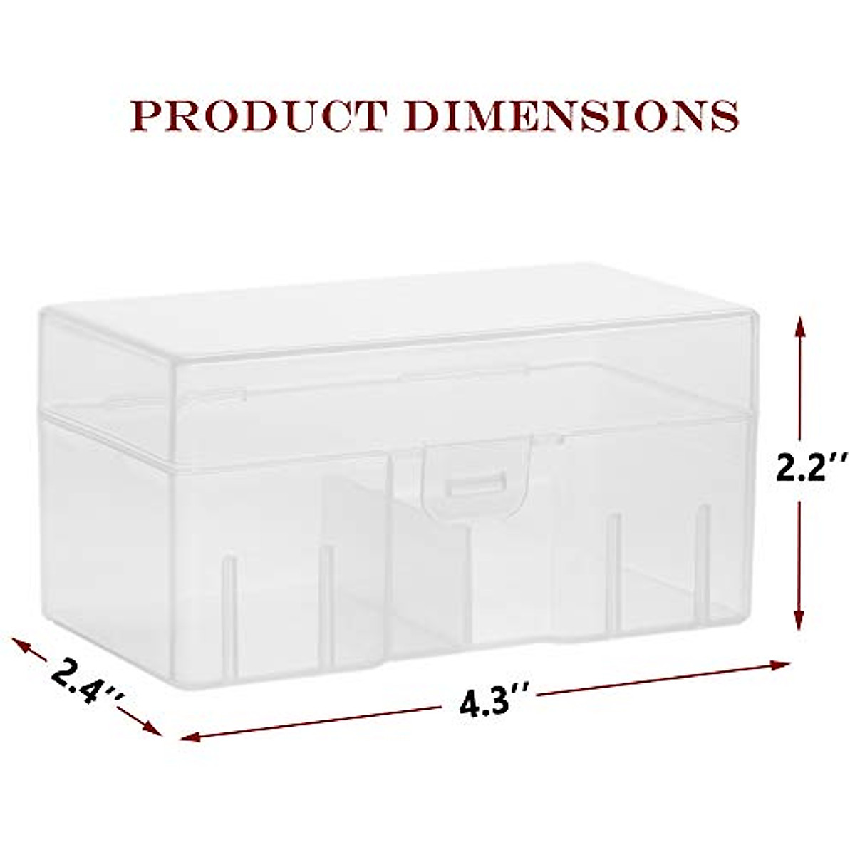 Whizzotech 9 Volt Battery Storage Case Holder Organizer Box Container for 9V Battery (Pack of 1)