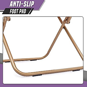 SFIHOME Foldable Oversized Moon Chair, Large Soft Lazy Cozy Comfortable Faux Fur Round Saucer Moon Chair for Teens and Adults, Purple