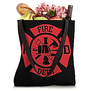 Firefighter Fire Dept. Badge Design Tote Bag