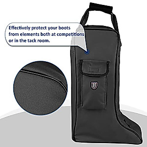 Harrison Howard Tall Boot Carry Bag Black