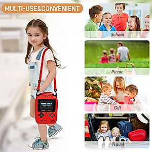 Lunch Box for Gamer Lunch Bag，Insulated Video Game Lunch Boxes Waterproof Leakproof with Adjustable Shoulder Strap