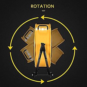 Simple Deluxe 30 Inch Heavy Duty Metal Industrial Drum Fan, 3 Speed Air Circulation for Warehouse, Greenhouse, Workshop, Patio, Factory and Basement - High Velocity, Yellow (HIFANXDRUM30V1)