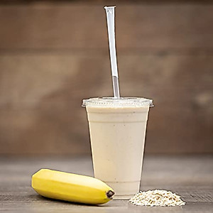 Concession Essentials Paper Wrapped Clear Giant Plastic Drinking Straws. Thickness is .3mm and Length is 10.25 Inches.7.5mm Thick and Paper Wrapped (CEClearGiant10wrapped-300Count)