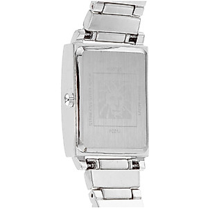 Anne Klein Women's Japanese Quartz Dress Watch with Metal Strap, Silver, 14 (Model: AK/3763SVSV)