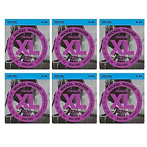 D'Addario EXL120 Super Light Electric Guitar Strings - 6 pack
