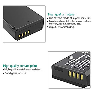 LP-E10 Battery Pack, LP 2-Pack Replacement Battery, Compatible with Canon EOS Rebel T7, T6, T5, T3, T100, 4000D, 3000D, 2000D, 1500D, 1300D, 1200D, 1100D & More (NOT for T3i T5i T6i T6s T7i)