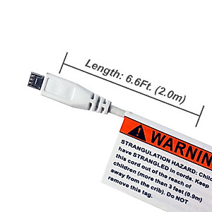 for Infant Optics DXR-8 Baby Monitor Charger Power Cord Replacement Adapter Supply 5V, 6.6Ft.