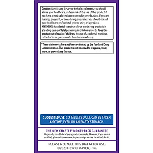 New Chapter Tiny Tabs Multivitamin with 20+ Nutrients for Immune, Cellular Energy & Stress Support, including Vitamin D3 + B Vitamins, 192 Count