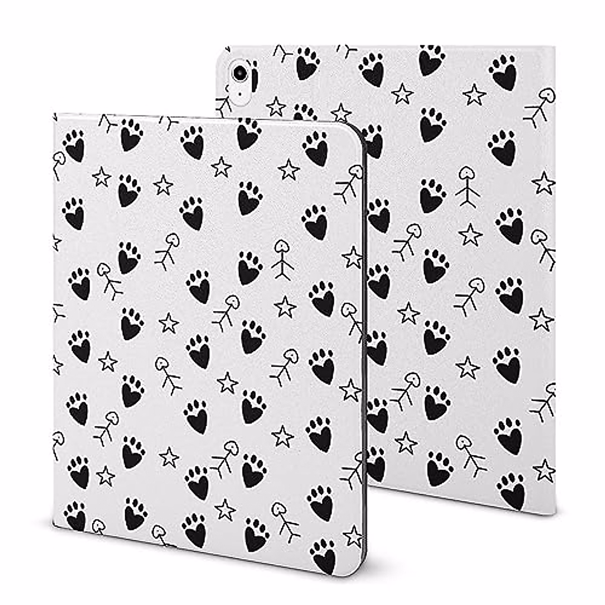 Cat Dog Paw Print Fashion Case for IPAD 2020 AIR 4 （10.9in）, Pen Slot Protective Cover for IPAD 2020 AIR 4 （10.9in）, Convenient Magnetic Stand