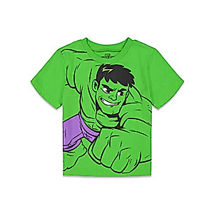 Marvel Avengers Super Hero Adventures Spider-Man Hulk Iron Man Toddler Boys 4 Pack Graphic T-Shirts 5T