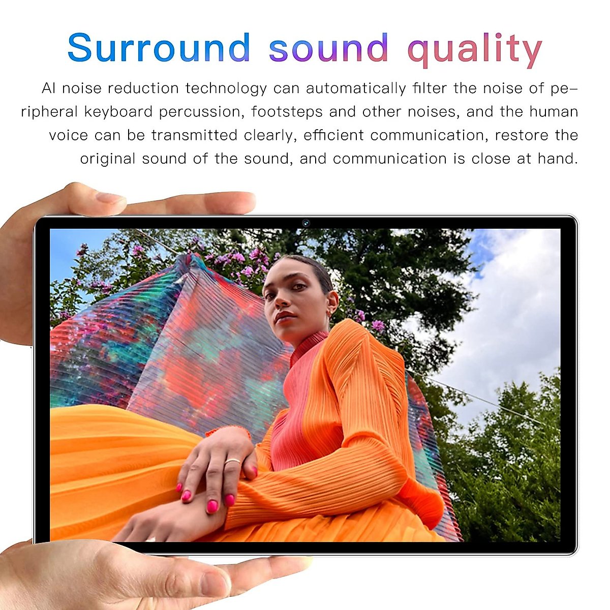 10.1 Inch Tablet with 8G RAM 256G ROM Octa Core Processor 6000mAh Battery, 8 Plus 20Mp Dual Camera and Dual Speakers, BT5.0 Support, WiFi and GPS, Mobile Calling(USA)