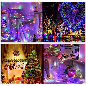 32.8FT 100 LED Indoor/Outdoor Fairy String Lights Plug in, Waterproof Christmas Lights with 8 Lighting Modes for Bedroom, Wedding, Party, Garden, Christmas Tree Decoration