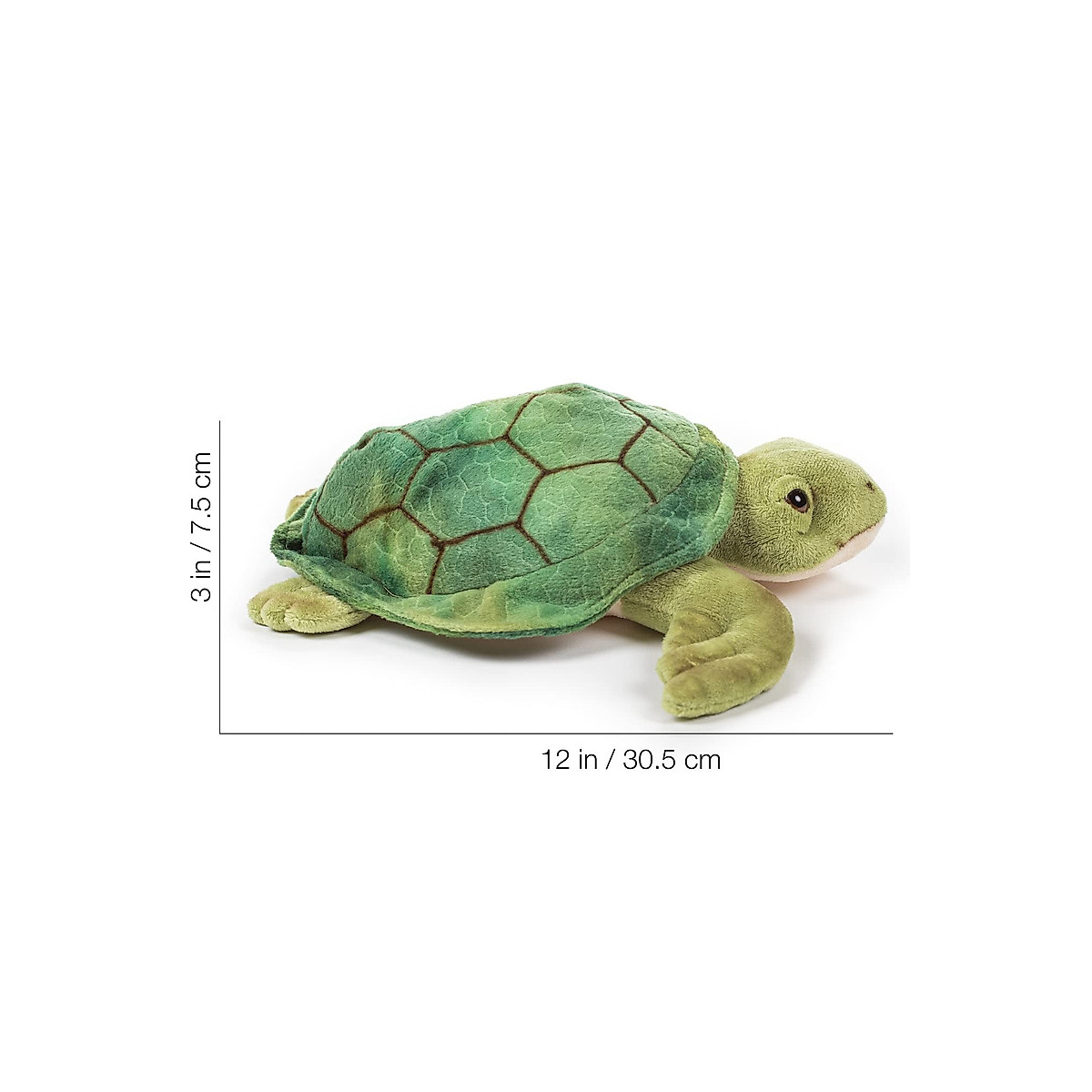 Wildlife Tree 12 Inch Stuffed Sea Turtle Plush Floppy Animal Kingdom Collection