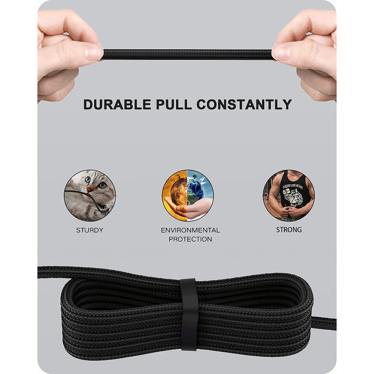 VHBW USB Charging Cable Replacement for Razer Mouse Charger, compatible with Razer Naga Pro & DeathAdder V2 pro & Basilisk & Viper Ultimate Wireless Gaming Mouse 【5.9ft Long】