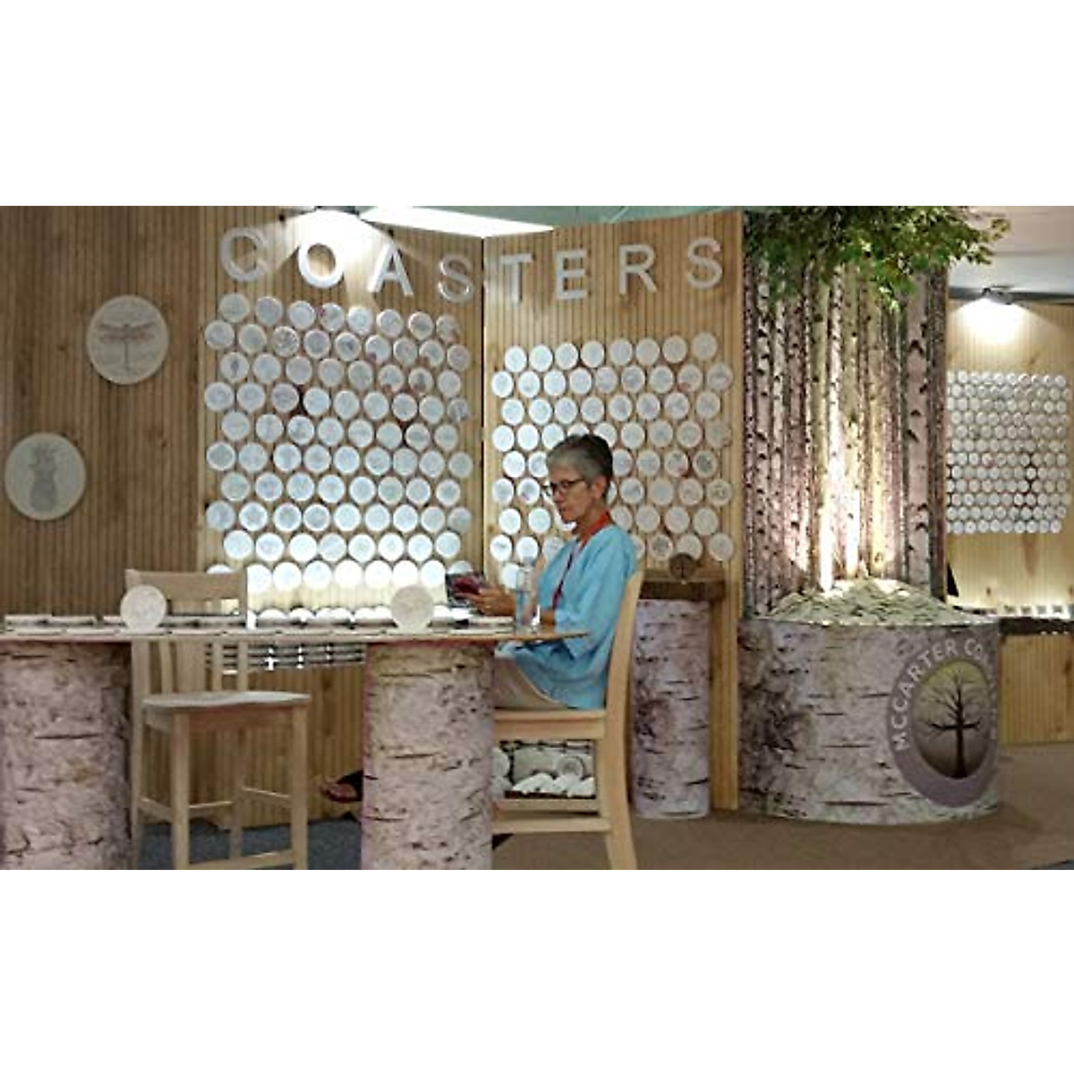 Mixed Shells Absorbent Drink Coaster set - Handmade by McCarter Coasters - 4.38 inch (4pc)