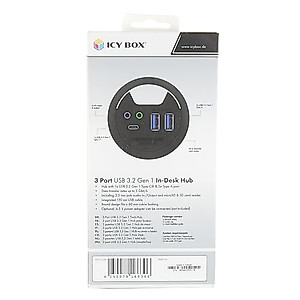 Icy Box Black Black Mit Audio EIN- und Ausgang