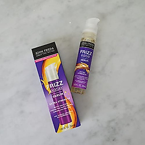 John Frieda Frizz Ease Extra Strength Hair Serum, Instantly Smooths for Healthy, Hydrated, Frizz-Free Hair, for Thick and Coarse Hair, with Argan, Coconut, and Moringa Oil for Heat Protection, 1.69 Oz