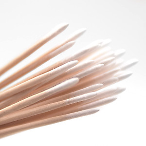 400Pcs 4 inch Pointed Tip Cotton Swabs, Precision Microblading Cotton Tipped, Precise Cotton Tips, Micro-swab Sticks for Makeup Cosmetic Nails Clean