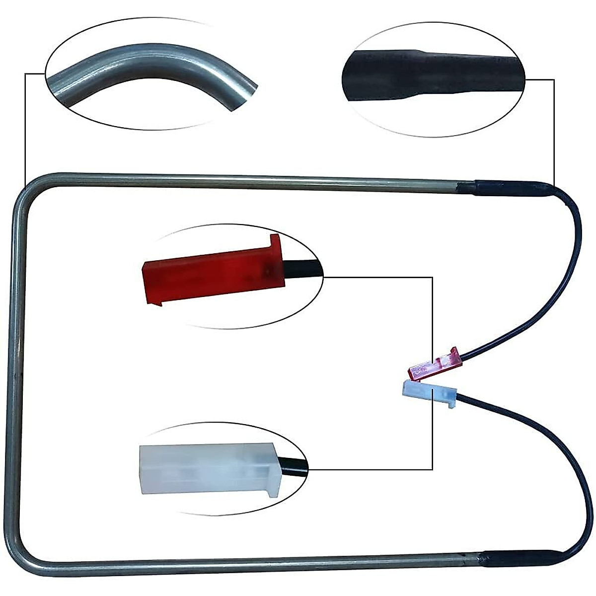 242044113 Refrigerator Defrost Heater Compatible with Frigidaire, AP4527302, PS2581596