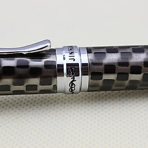 Gullor Advanced Executive Rollerball Pen Jinhao 750 Black & Silver Square Pattern Pen