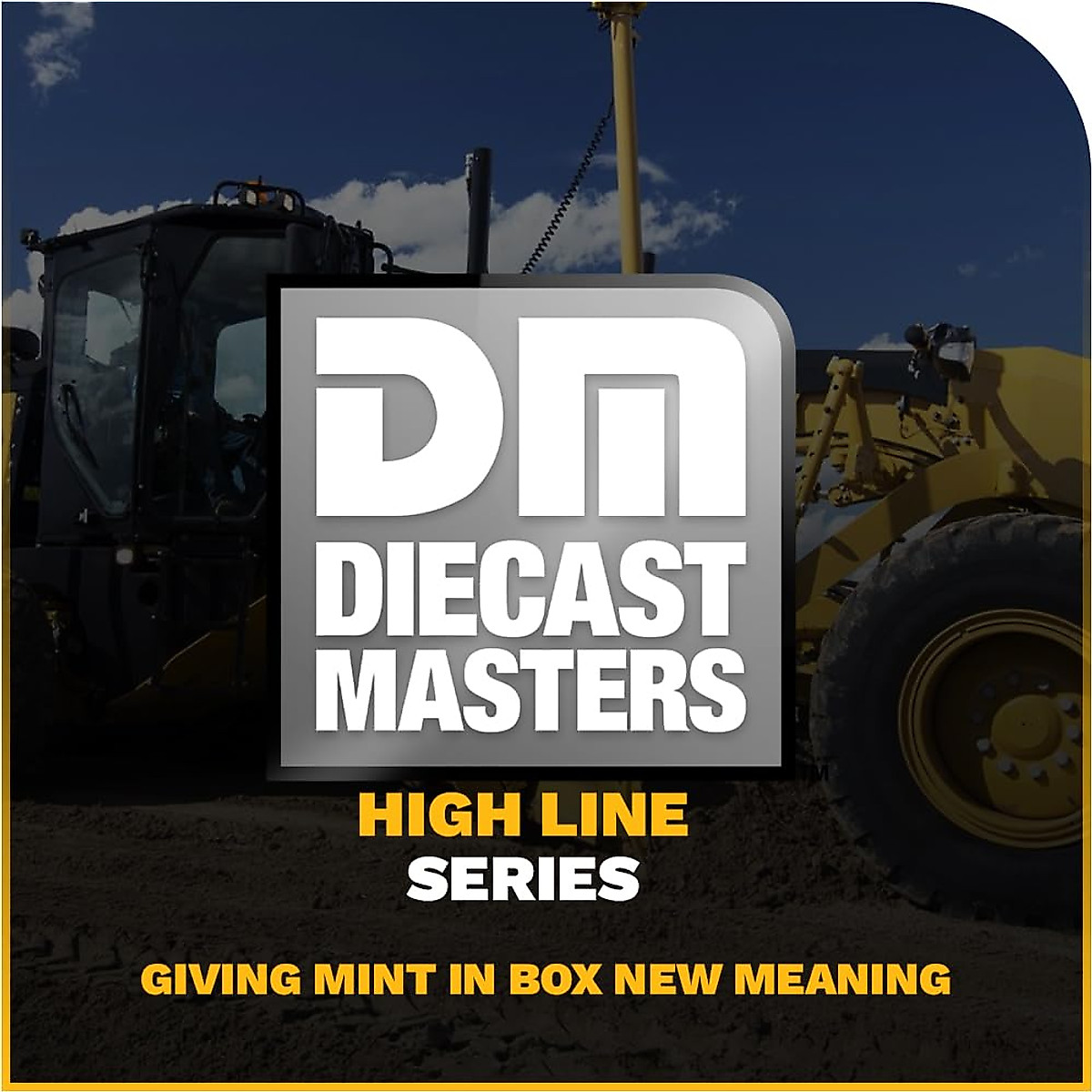 Diecast Masters 1:50 Caterpillar 150 Motor Grader | High Line Series Cat Trucks & Construction Equipment | 1:50 Scale Model Diecast Collectible | Diecast Masters Model 85667