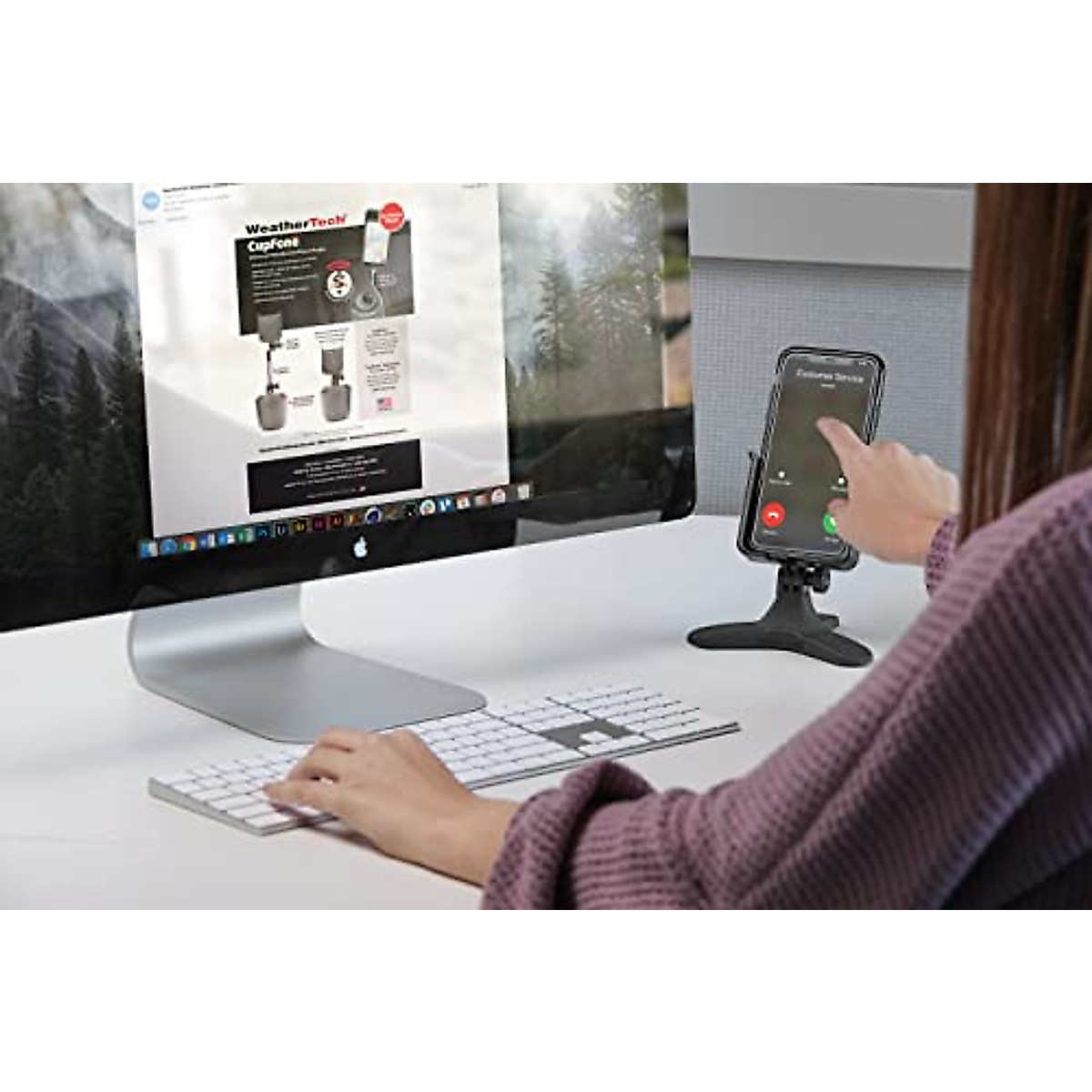 WeatherTech DeskFone - Universal Desktop Cell Phone Holder