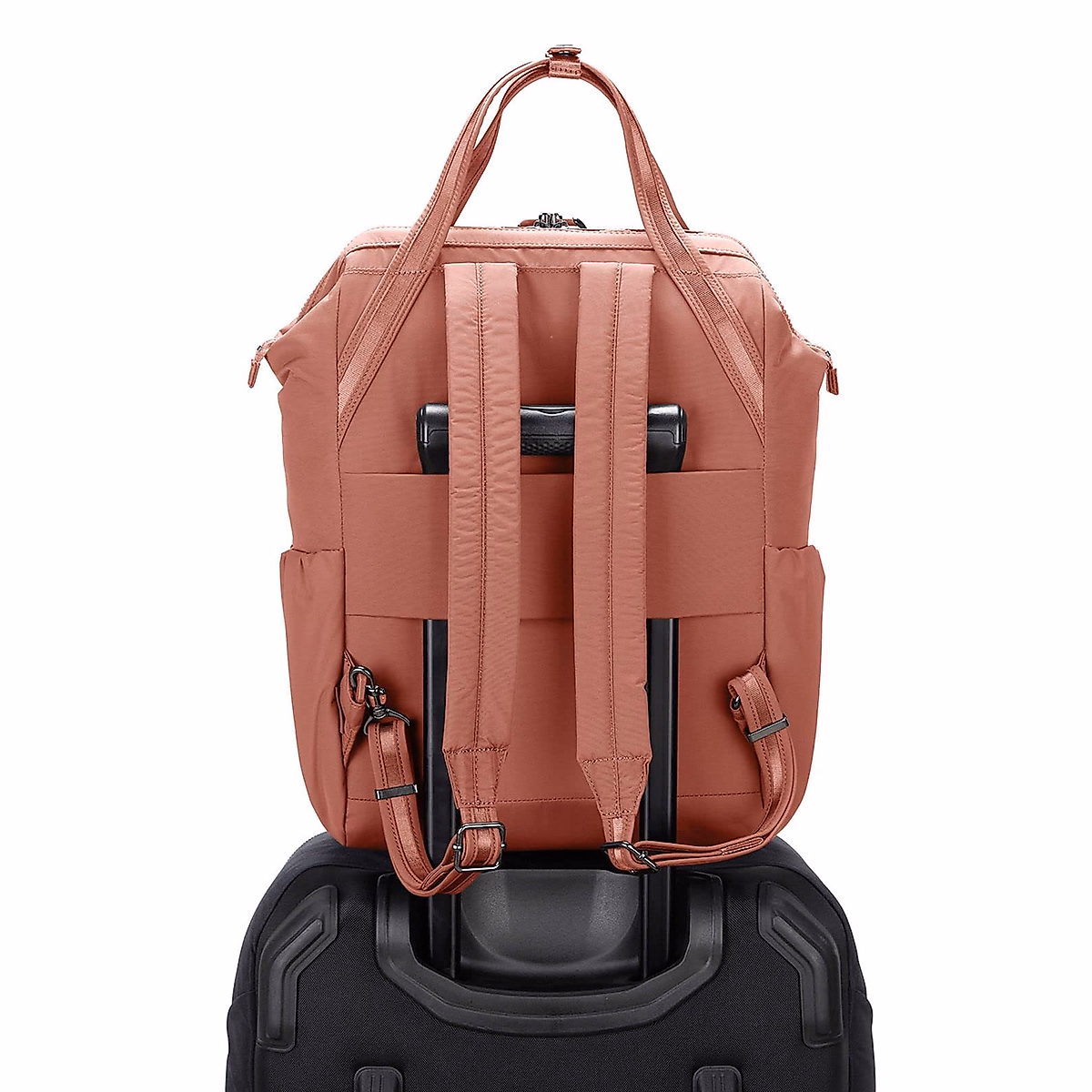 Pacsafe Women's Citysafe CX 17L Anti Theft Backpack-Fits 16 inch Laptop, ECONYL Rose, One Size