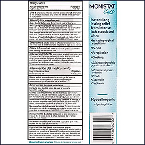 Monistat Instant Itch Relief Cream for Women, Maximum Strength Feminine Itch Care, 1 oz