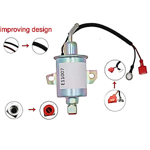 Electric Fuel Pump E11007 Replacement for Airtex E11007 A029F889 149-2311 149-2311-02 149-2311-01 149231101,Compatible with Onan Cummins Generator 4KW Microlite MicroQuiet 4000 4Kw RV
