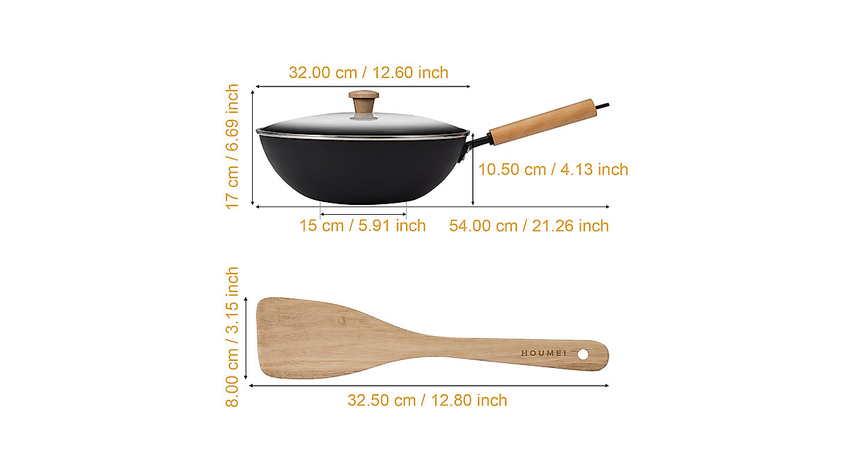 Premium Carbon Steel Wok for Authentic Asian Cooking