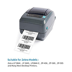 Essential 4"X2" Direct Thermal Barcode Labels, Shipping Labels, 750 Labels of Roll, Compatible with Zebra Printers (1 Roll-750 Labels)