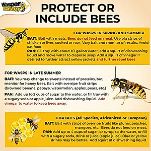 Discover Wasper Blaster™ New 2022 Patent Pending Trap for Yellow Jackets, Wasps, Hornets and Even Flies. Exclude or Include Bees if Desired.