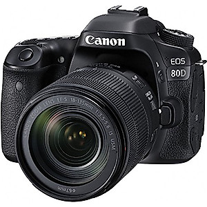 Canon 1263C006 EOS 80D DSLR Camera with 18-135mm Lens (International Model) Standard Bundle