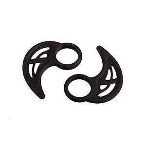 Xcessor 4 Pairs (8 Pieces) Universal Silicone Earhooks. Earphone Accessory for Sports. Compatible with The Most Popular in-Ear Headphones. Black
