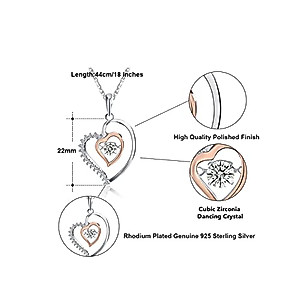 Aphrodite's Gifts for Daughters, To My Beautiful Daughter - Whenever You Feel Overwhelmed, Luxe Heart Necklace, Heart Necklaces for Women, Heart Necklace Gifts for Women, Daughter Gift from Mom, Dad Daughter Gifts