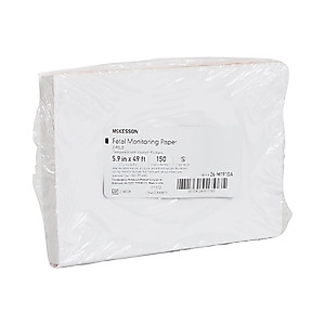 McKesson 26-M1910A Fetal Monitoring Paper Z-Fold, Compatible with Hewlett-Packard, 5.9" Width, 49' Length (Pack of 6000)