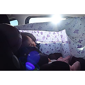 Car Seat Sun Canopy (Purple Fairy)