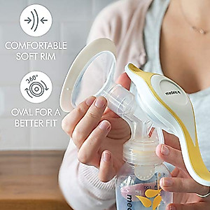 Medela Manual Breast Pump | Harmony Single Hand Breast Pump with Flex Breast Shields for More Comfort and Expressing More Milk