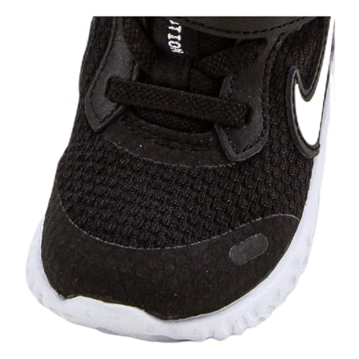Nike Baby Revolution 5 Velcro Running Shoe, Black/White-Anthracite, 10C Regular US Toddler