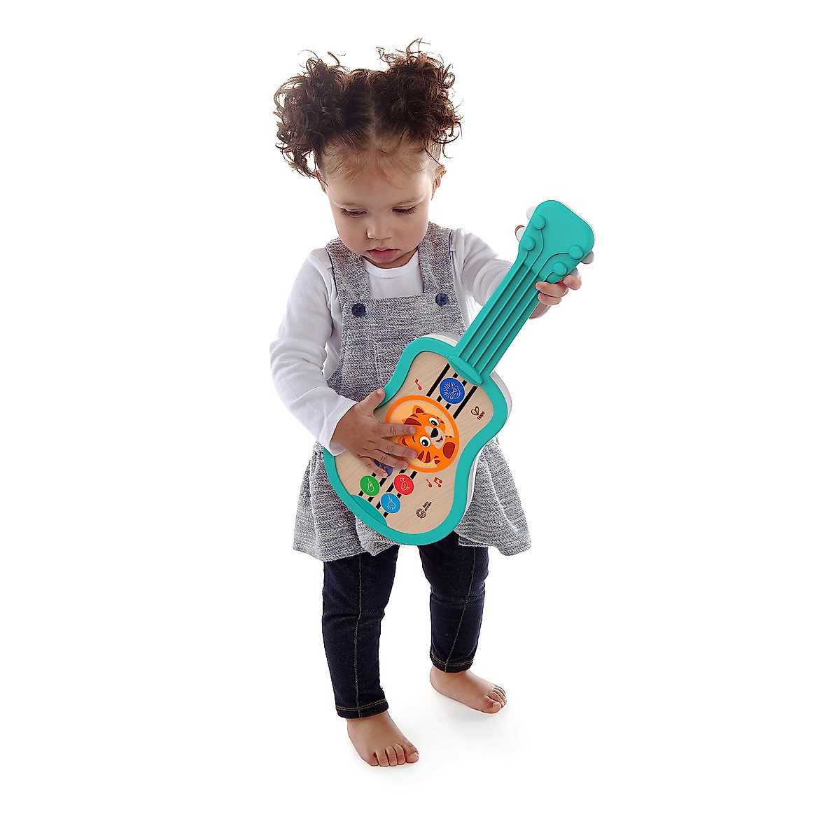 Baby Einstein Sing & Strum Magic Touch Ukulele Wooden Musical Toy, Ages 6 Months+, Multicolored
