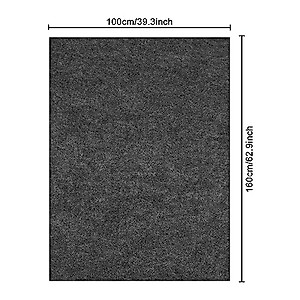 YEXEXINM 5.3 x 3.3 FT Outdoor Storage Shed Mat-Waterproof Dustproof Outdoor Carport Mat- Backing Prevents Liquid Penetration，Anti-Slip Patio Furniture Floor Mat for Protect Storage Shed Floor，Grey