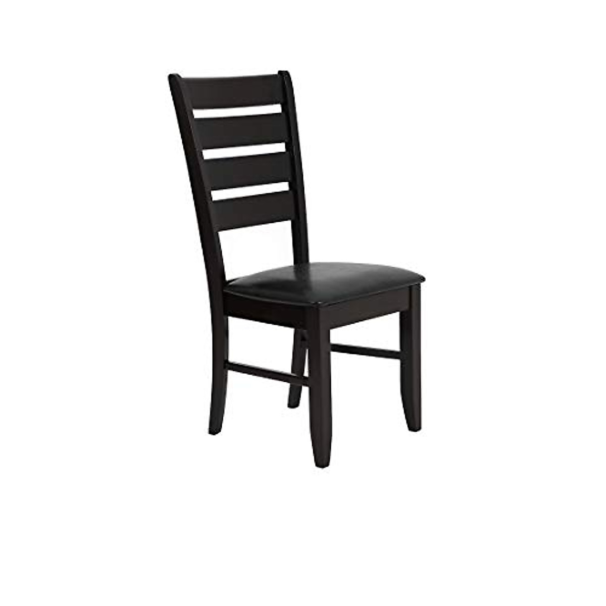 Dalila Slat Back Side Chairs Cappuccino and Black (Set of 2) 102722